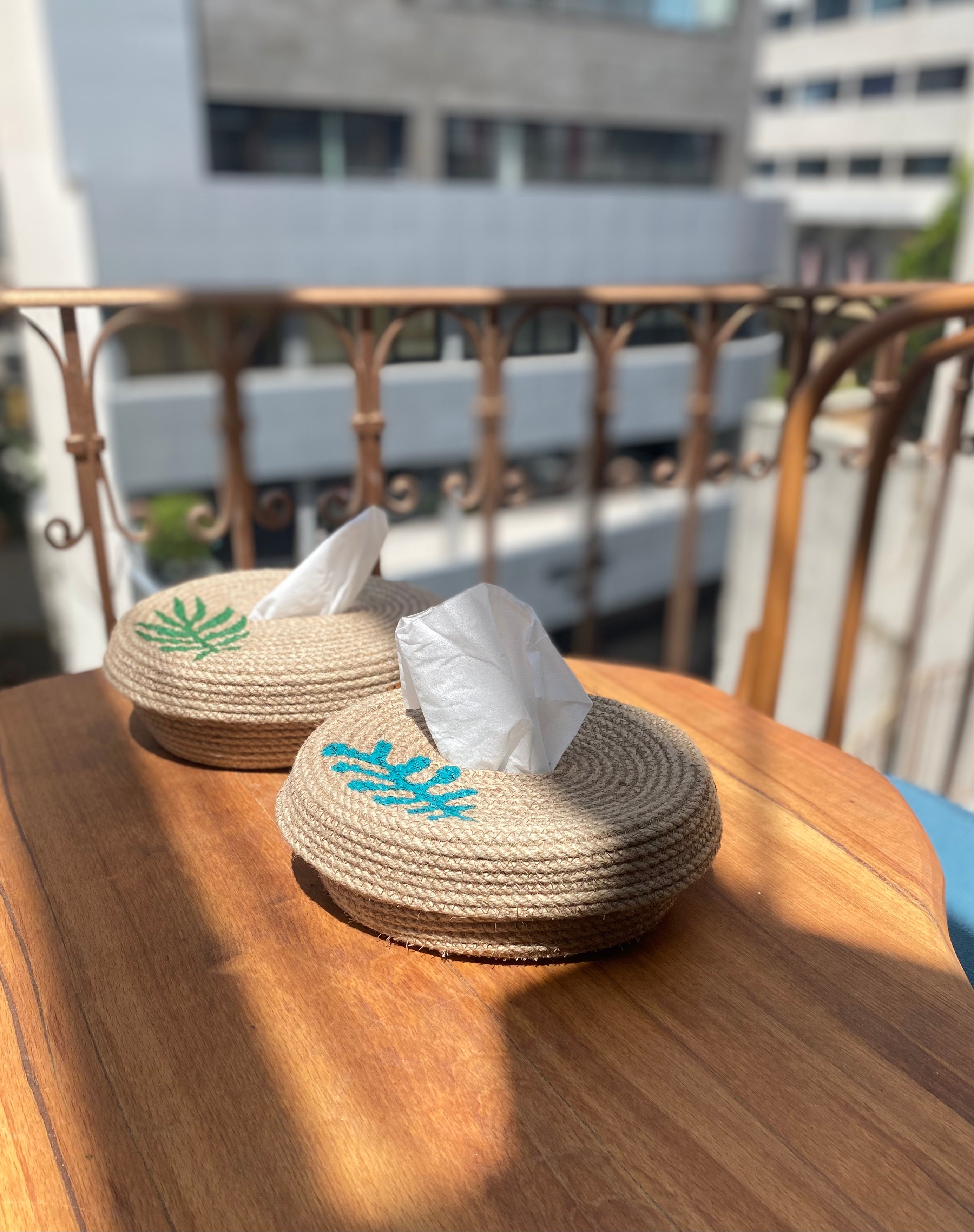 Hand Painted Oval Tissue Box – HomeRopes